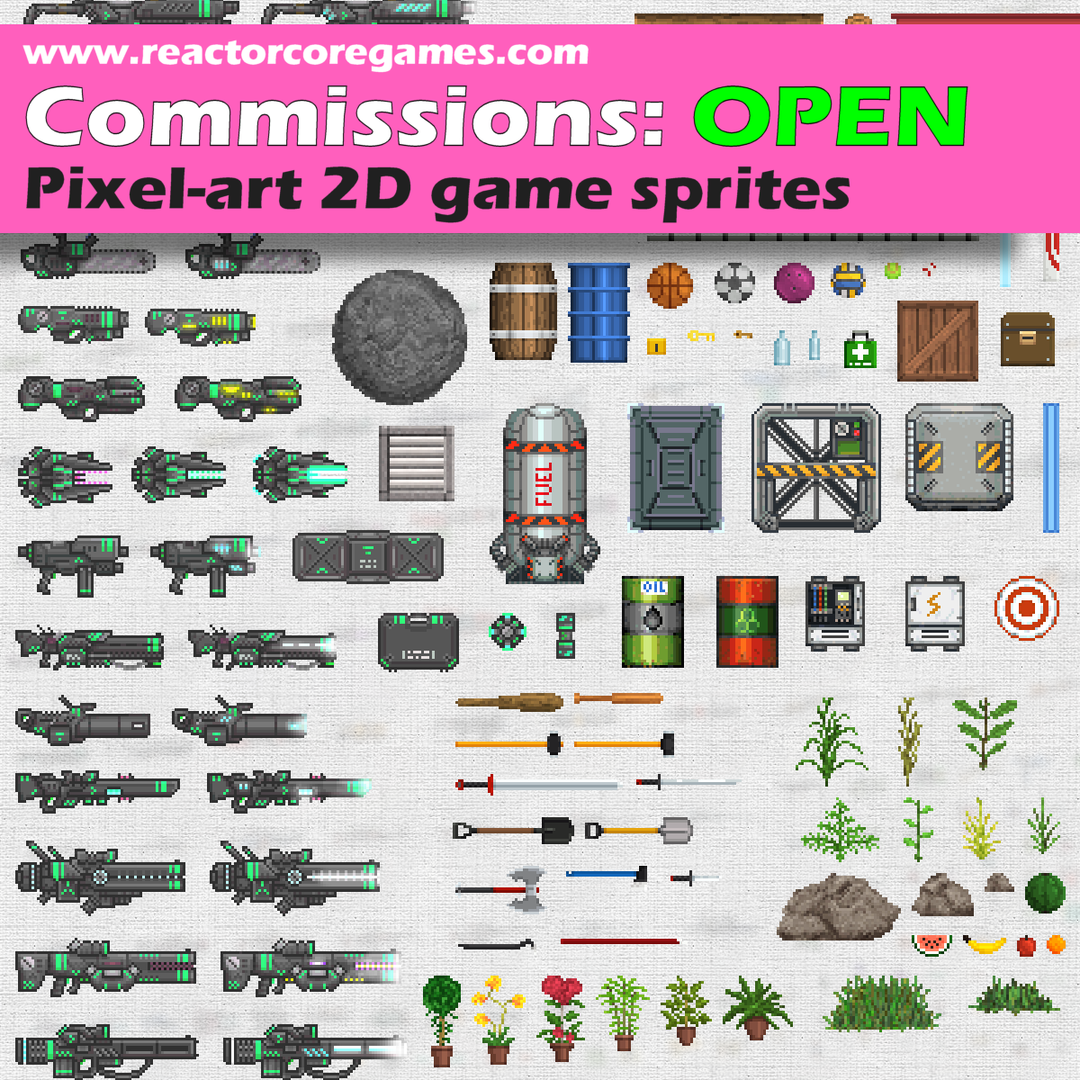 Comms Info - Pixel-art 2D Game Sprites - Piczel.tv