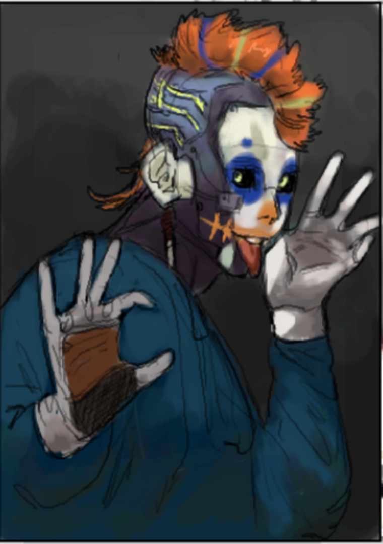 Character design cyberclown - Piczel.tv